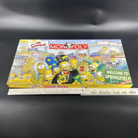 Hasbro | Games | Vintage The Simpsons Monopoly Board Game Parker ...
